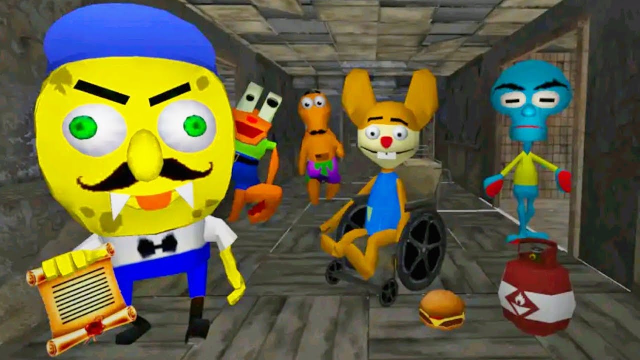 Sponge Neighbor's Hospital - Level 5 (Sponge + Patrick +Squid + Crabs ...