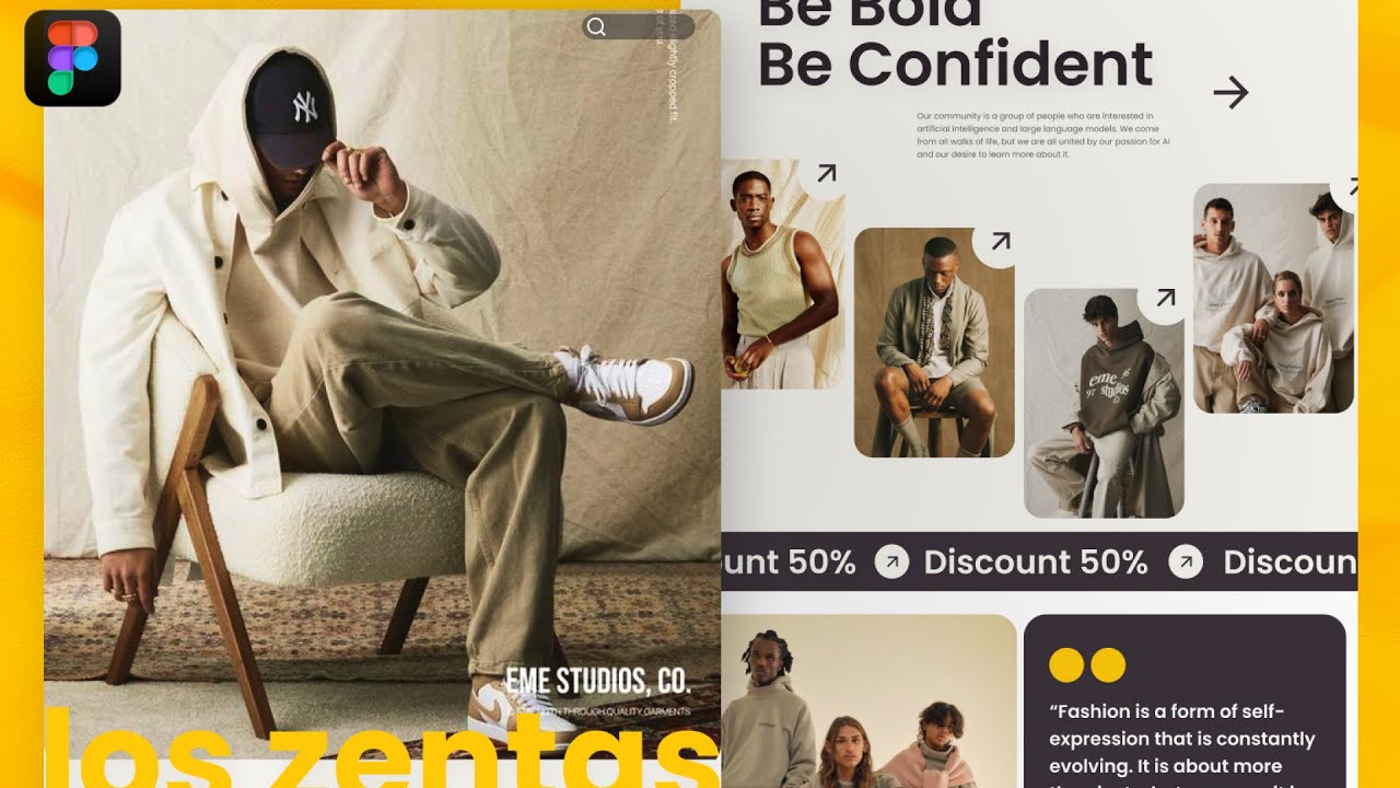 Learn How Create a Stunning Clothing Website design in Figma | Speed ...