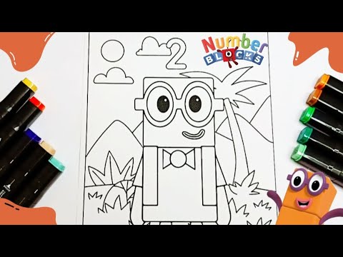 How to draw Numberblocks - Easy Drawing for kids - YouTube