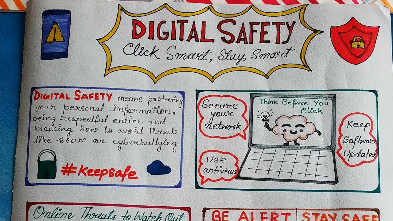 Wall Magazine ideas for school|| Digital Safety|| - YouTube