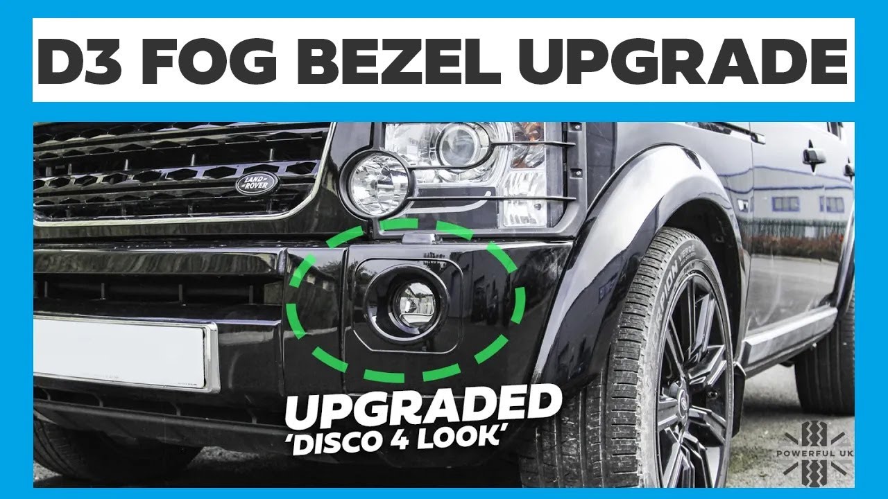 Land Rover Discovery 3 / LR3 fog lamp bezels "Disco 4 look" front ...