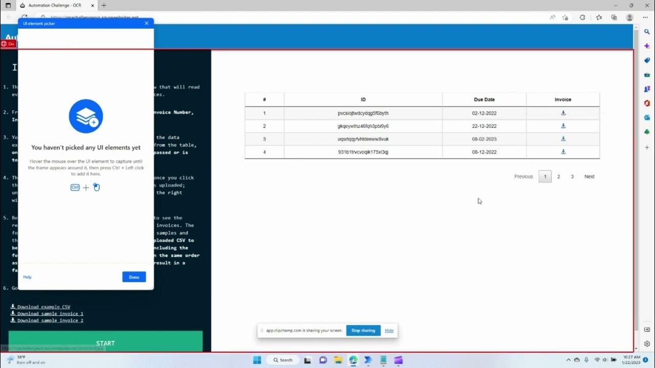 Power Automate Desktop | Extract data from web page and download invoices - YouTube