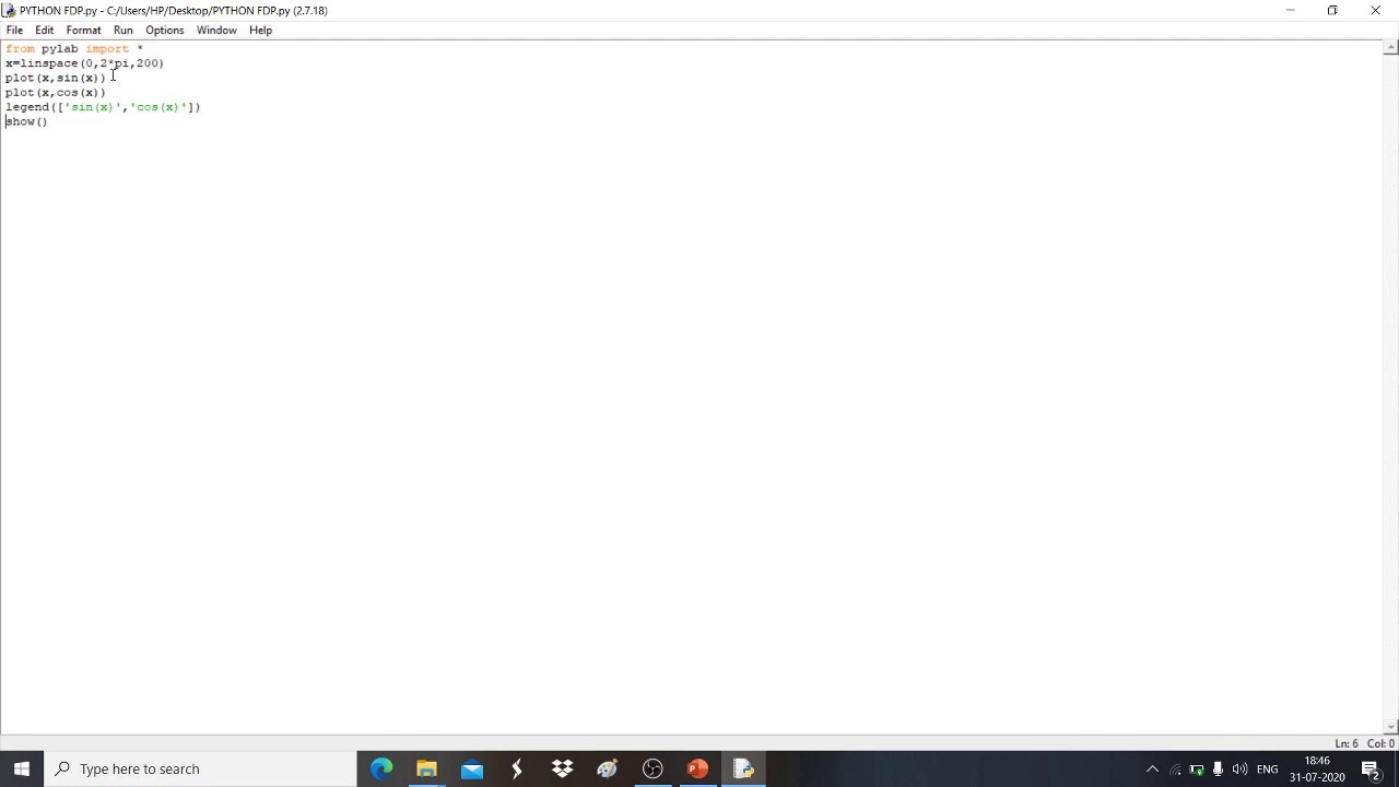 Plotting Mathematical Functions In Python Youtube 1094