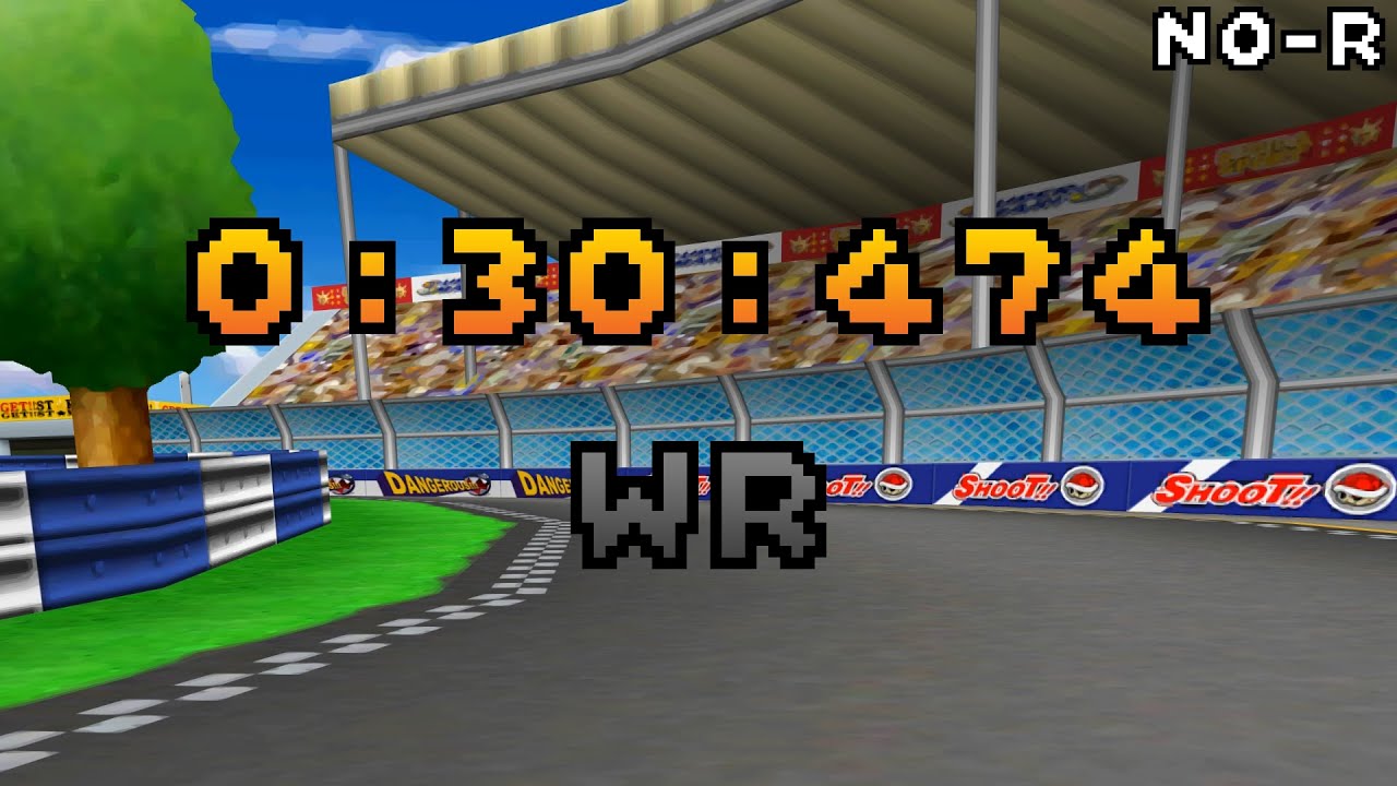 [MKDS] Figure-8 Circuit - No-R Flap World Record - 0:30:474 - YouTube