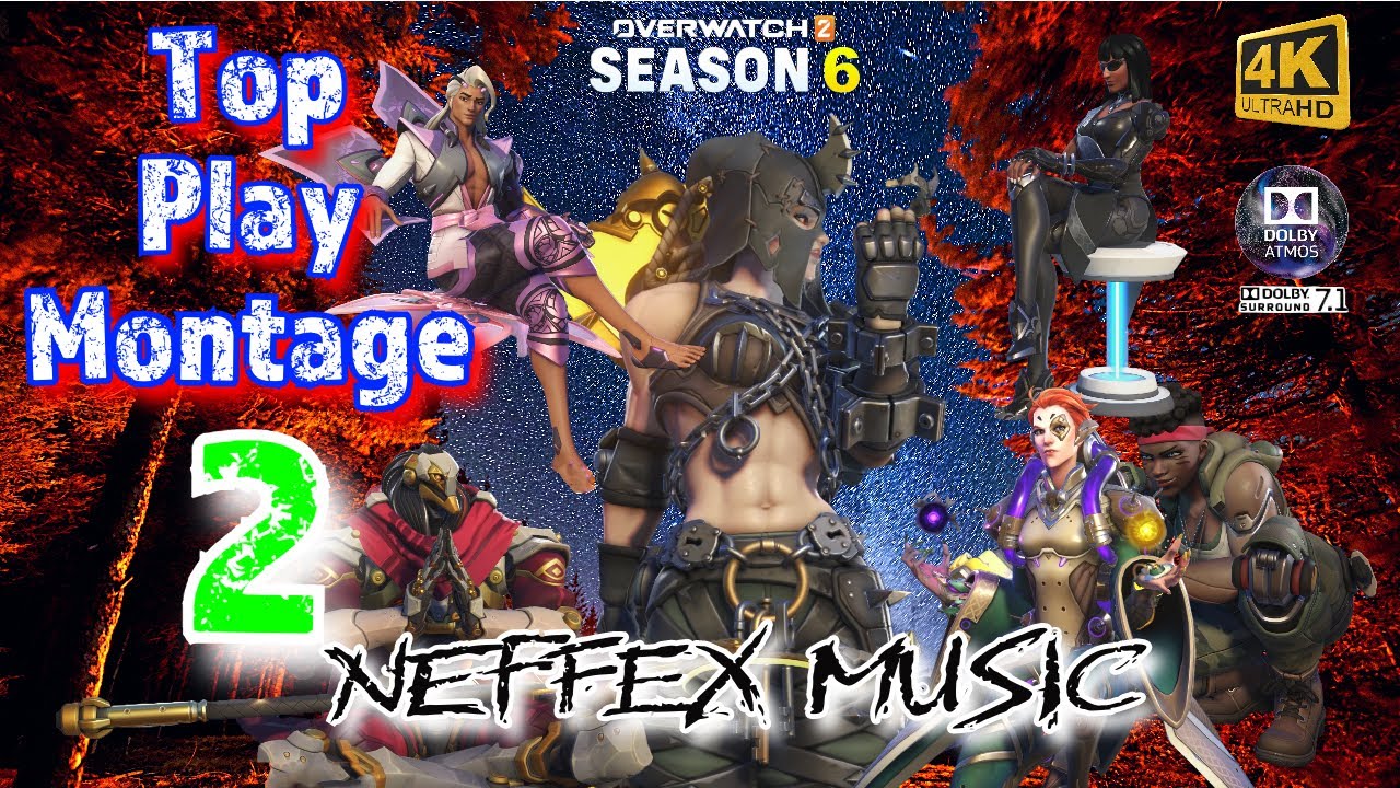 Top Play Montage 2 - Overwatch 2 NEFFEX Music Competitive Role Queue Gameplay Highlights - YouTube