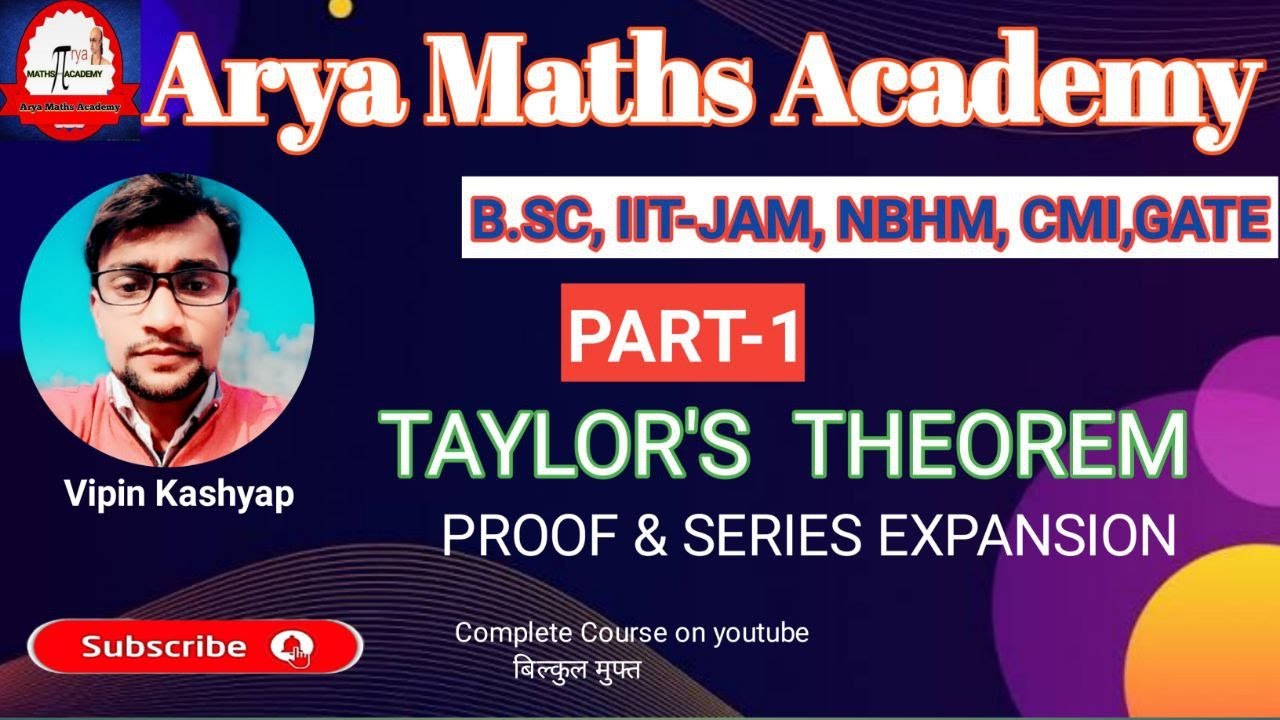 Taylor Series | Taylor Theorem | Proof & Series Expansion - YouTube