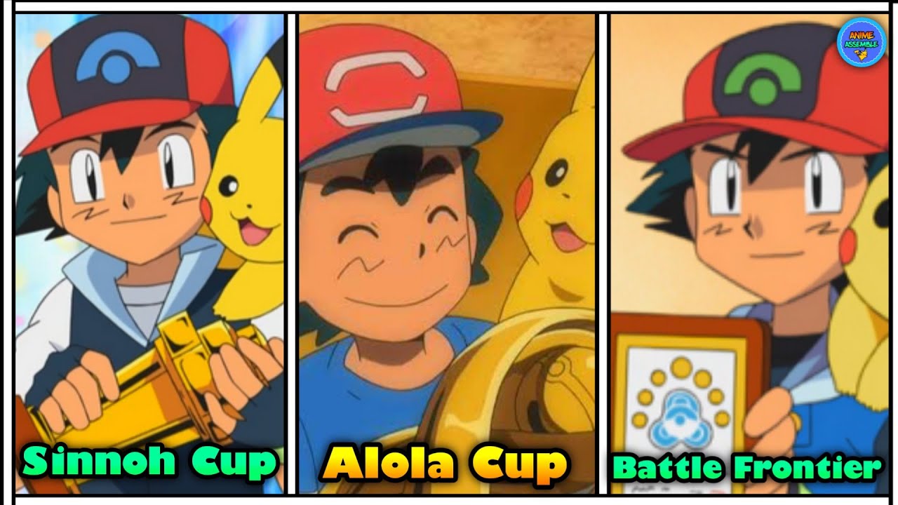 Top 5 Greatest Prizes Achieved By Ash Ketchum! | Alola League | Battle ...
