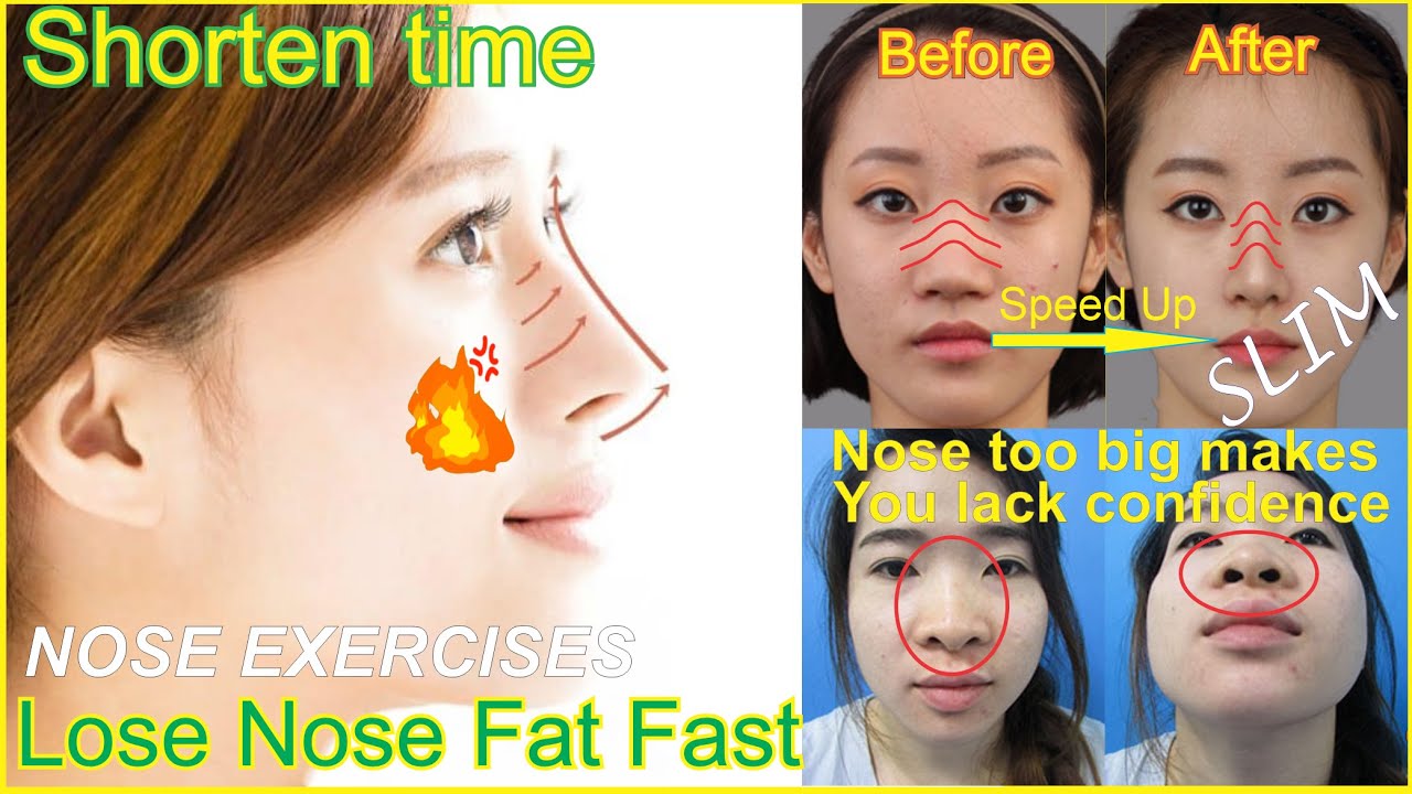 Shorten time to get slim nose | Selective top Exercises To Reduce Nasal ...