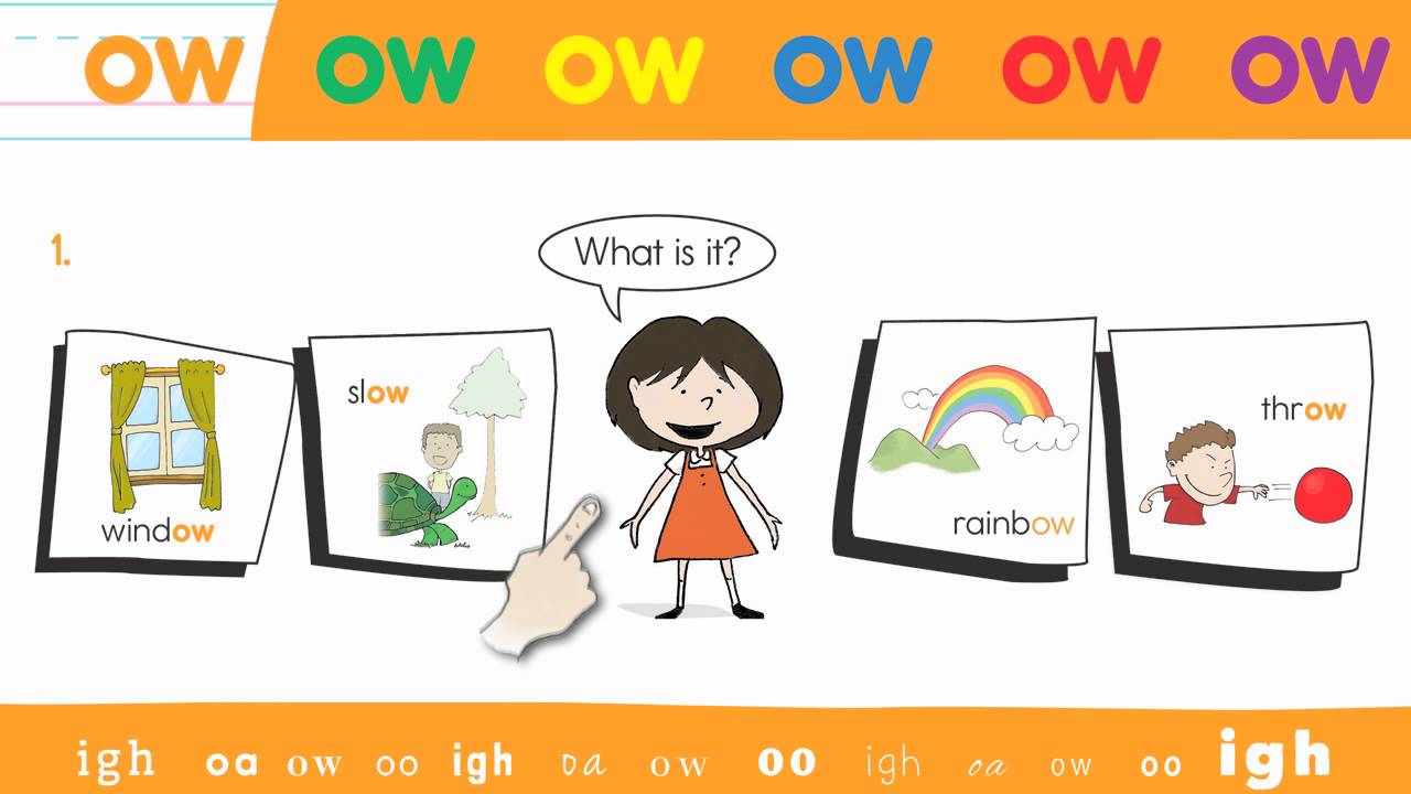 57. OW (long) Vocab Chant - Think Read Write 2 by ELF Learning - YouTube