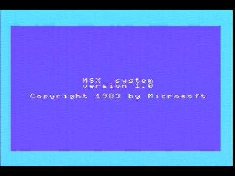 [BOOT]MSX HX-10D - YouTube