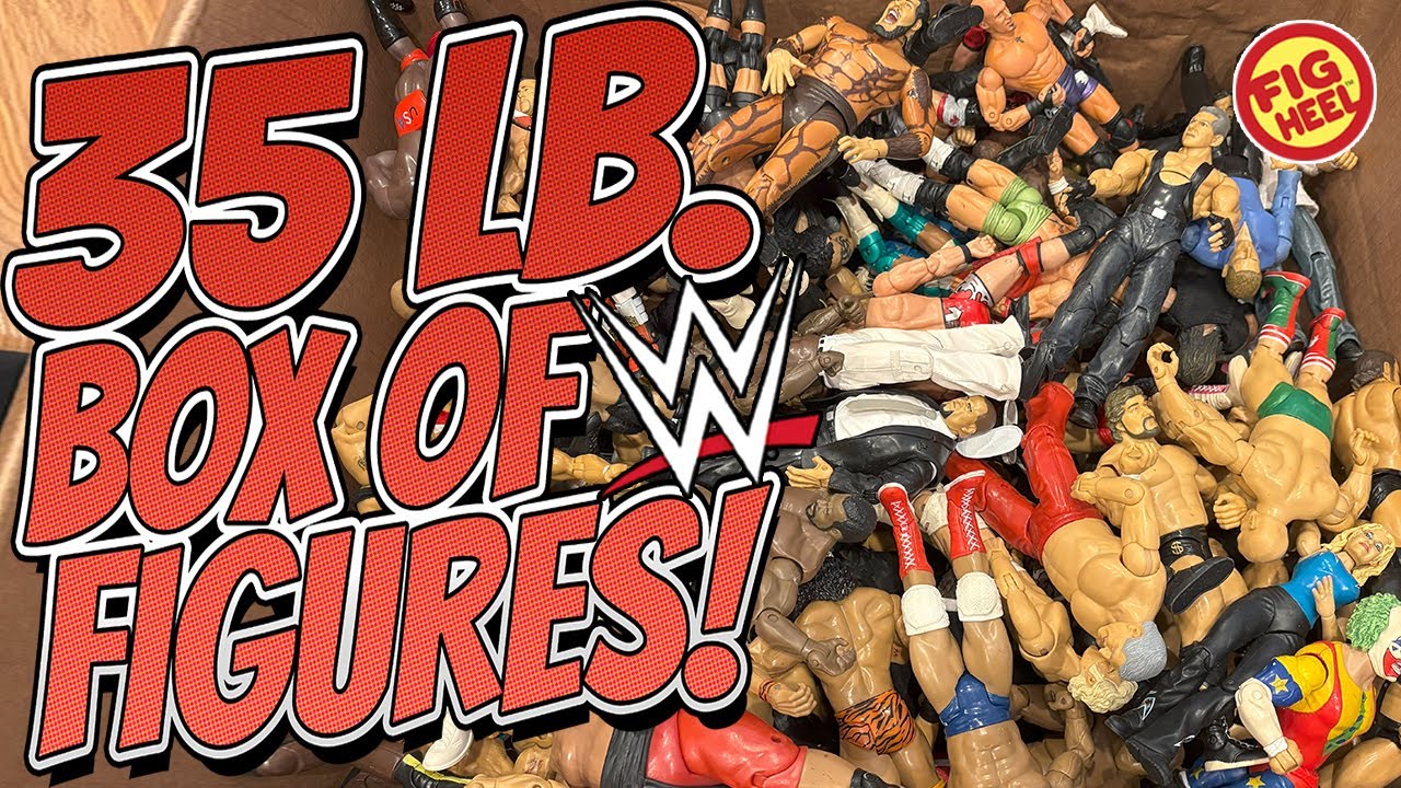 EPIC 35 LB. BOX OF WWE & TNA FIGURES! - YouTube
