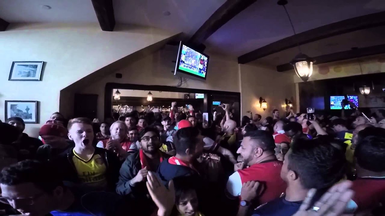 Bay Area Gooners Celebrating Sanchez's Goal. FA Cup Final - YouTube