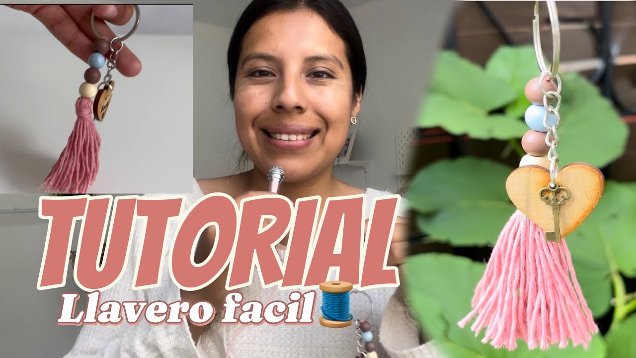 Tutorial llavero fácil y rápido de hacer/ MANUALIDADES 🧵🤲 - YouTube