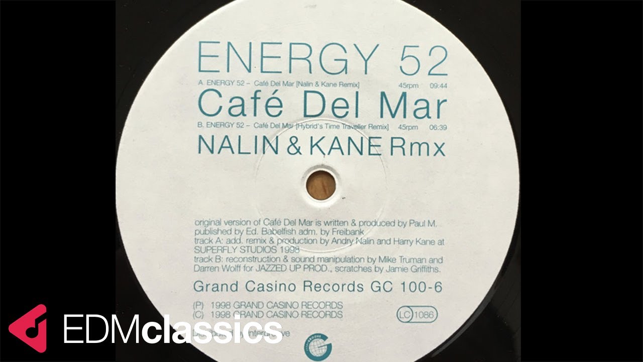 Energy 52 - Café Del Mar (Nalin & Kane Remix) (1998) - YouTube Music