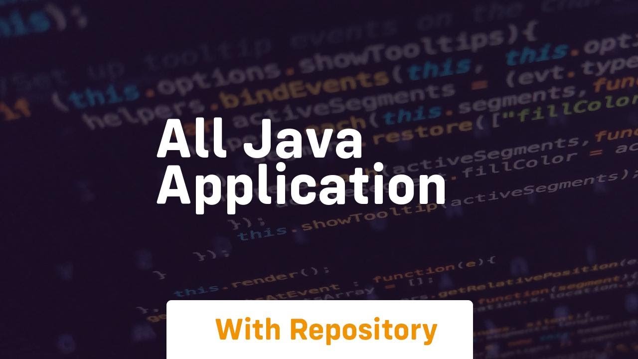 all java application - YouTube