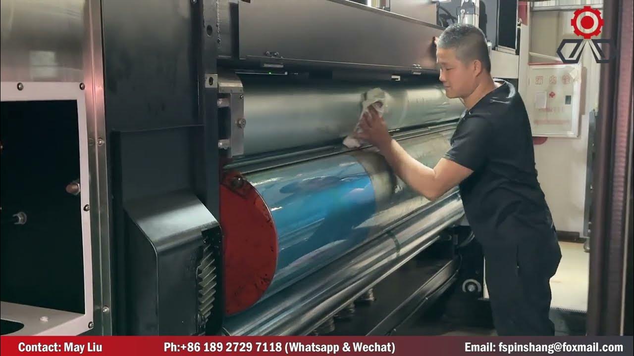 PinShang Y6 vacuum transfer flexo printer slotted die cutter machine ...