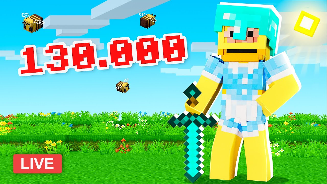 [LIVE] 130K ABONNEES! & GEHEIME BASIS BOUWEN.. - (Minecraft Contentveen) - YouTube