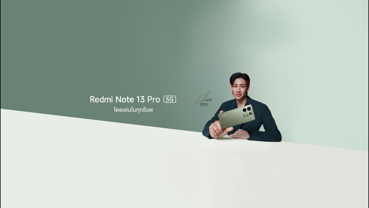 Behind the Scene | Redmi Note 13 Pro 5G Olive Green with BamBam - YouTube
