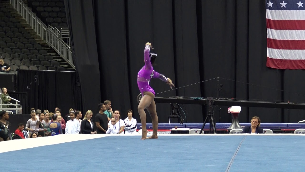 eMjae Frazier – Floor Exercise – 2019 U.S. Gymnastics Championships ...