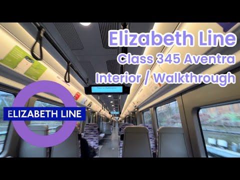 Elizabeth Line Class 345 Aventra Interior / Walkthrough | 18/03/23 ...