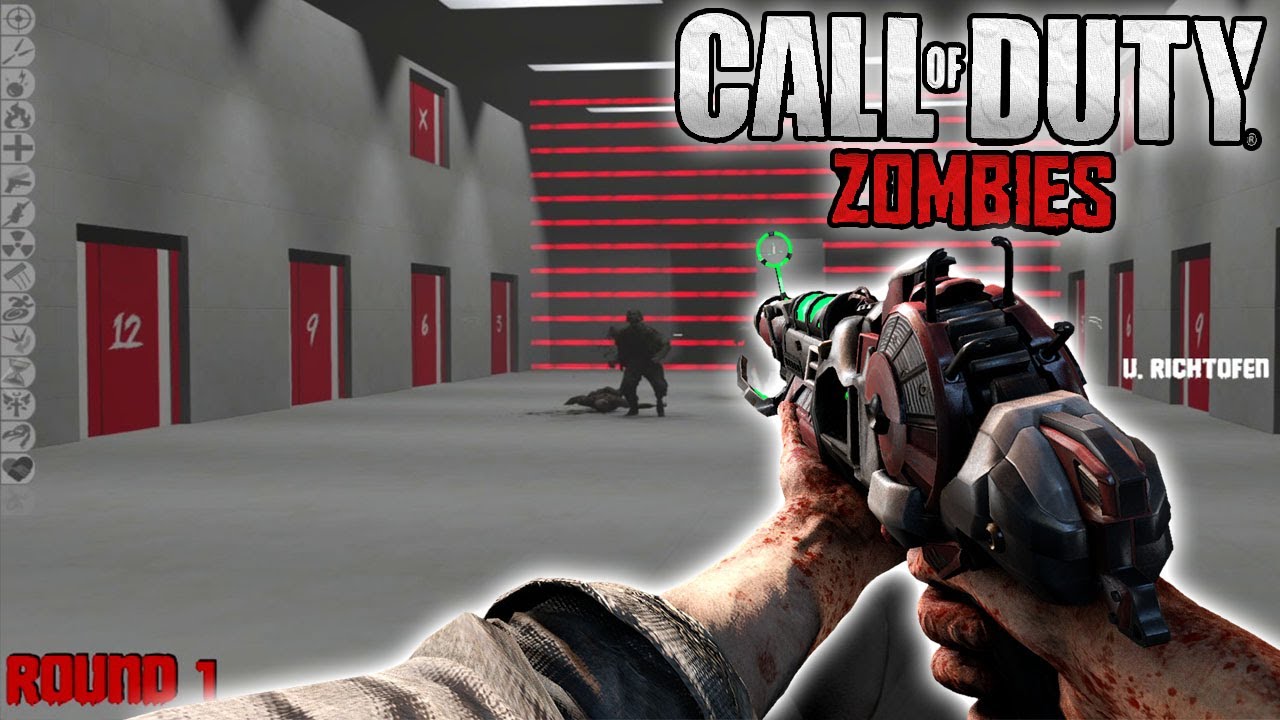 SHRINKING HALLWAY ZOMBIES CHALLENGE MAP! Hall Of The Shrink (Call Of ...