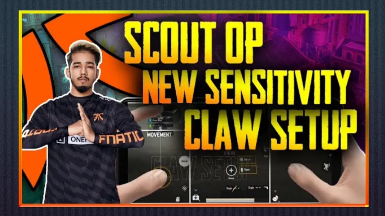 Scout OP New Controller Layout and SENSTIVITY| scout pubg setting#scout ...