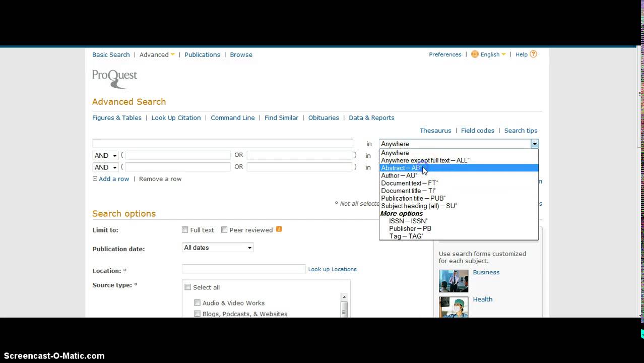 Proquest Expert Search - YouTube