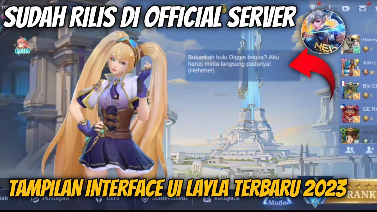 SUDAH RILIS DI ORIGINAL SERVER!! TAMPILAN INTERFACE NEW UI LAYLA ...