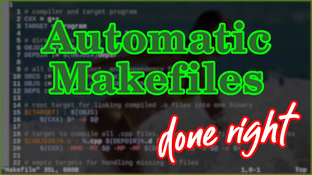 Automatic Makefiles Done Right - YouTube