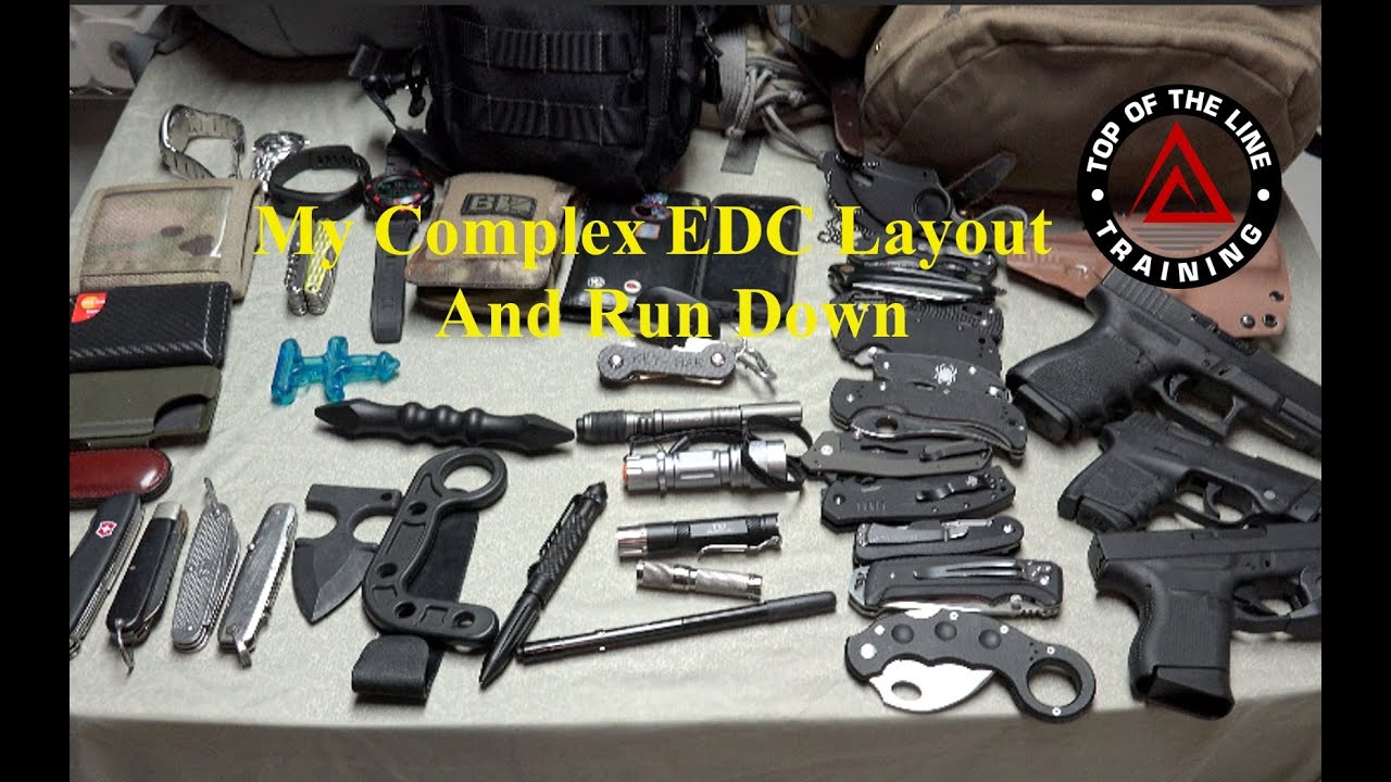 My Complex EDC Layout and Run Down - YouTube