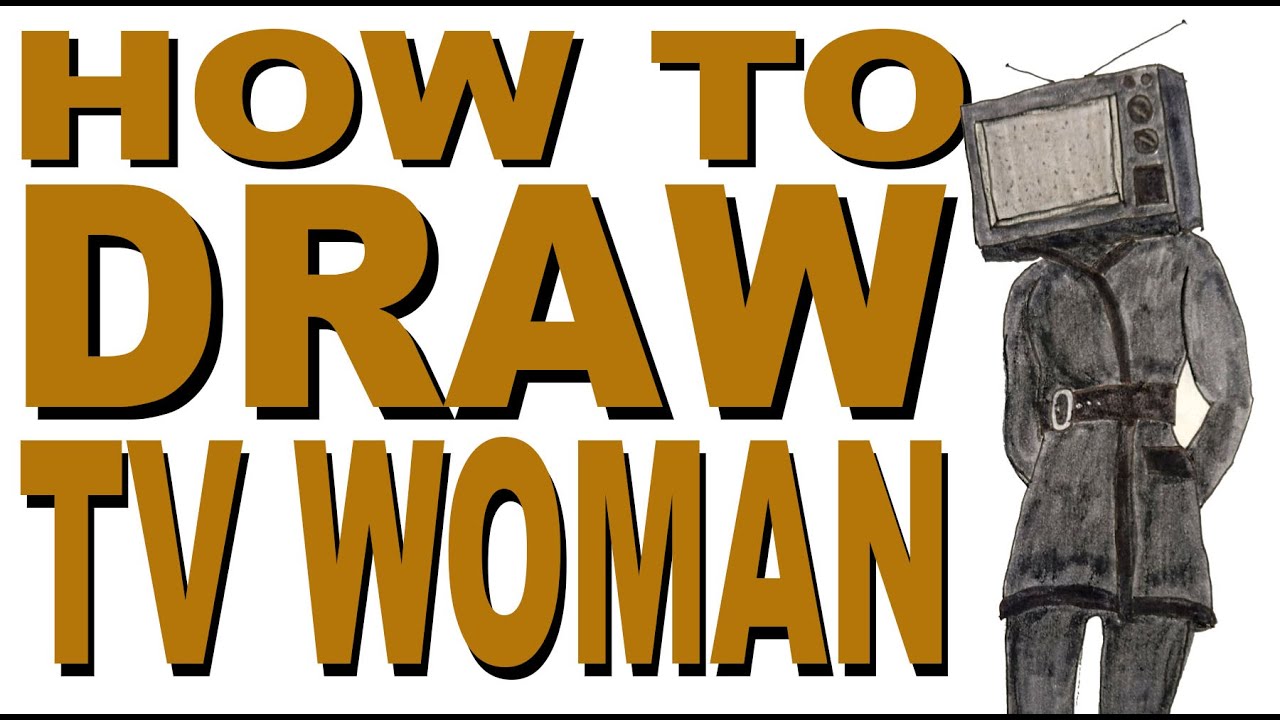 How to draw TV Woman Skibidi Toilet - YouTube