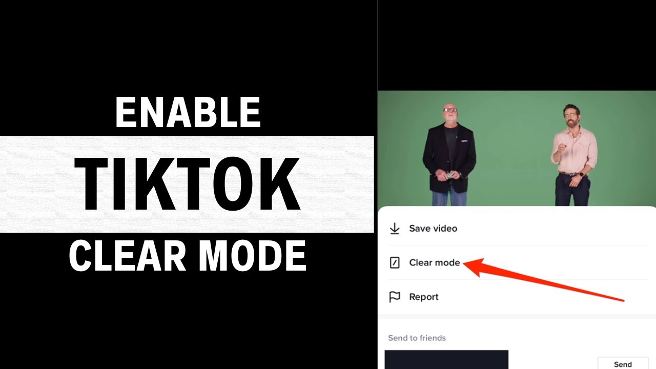 How to Enable Clear Mode On TikTok | TikTok Hide Text and Hashtags ...