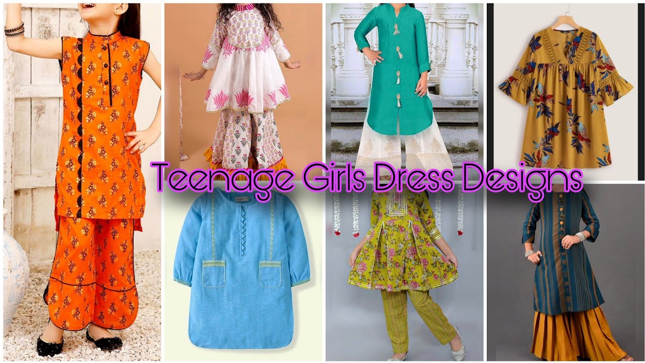 Teenage Girls Dress Designs 2024| Gotta Patti Use,Laces| Summer Dress ...