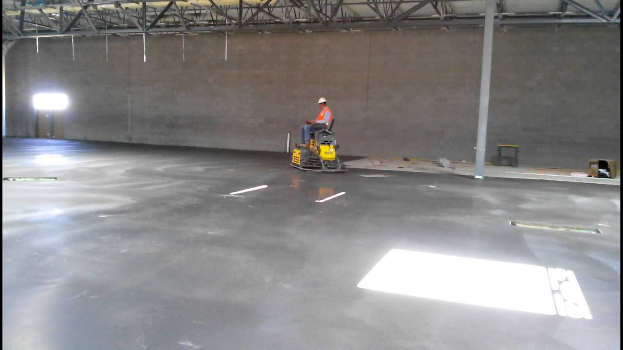 48" Wacker Neuson ride-on trowel - YouTube