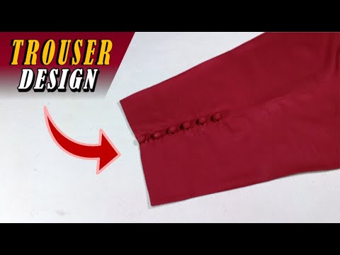 Trouser design cutting and stitching |Easy method| Full tutorial - YouTube