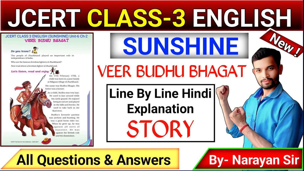 Class 3 English || VEER BUDHU BHAGAT || Jcert English | SUNSHINE ...