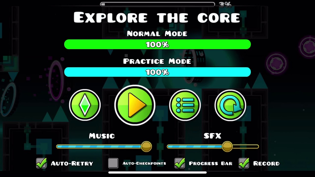 (Rate?) Explore The Core By GDGoldenCreep! Geometry Dash 2.11 - YouTube