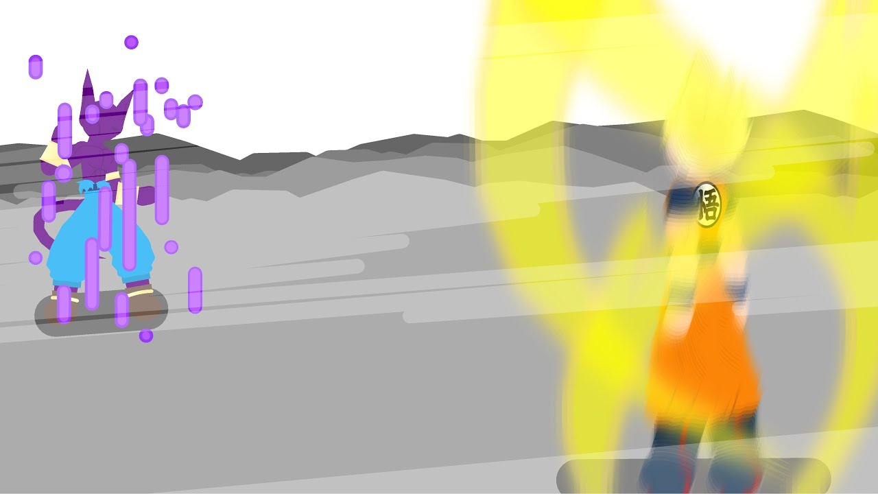 Goku vs Beerus (A Sticknodes animation) W.I.P - YouTube