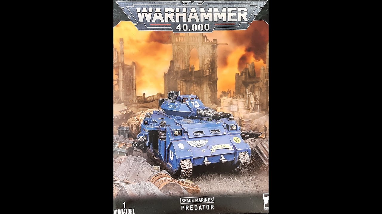 Lets Build EP 165 Space Marines Predator for Games of 40K - YouTube