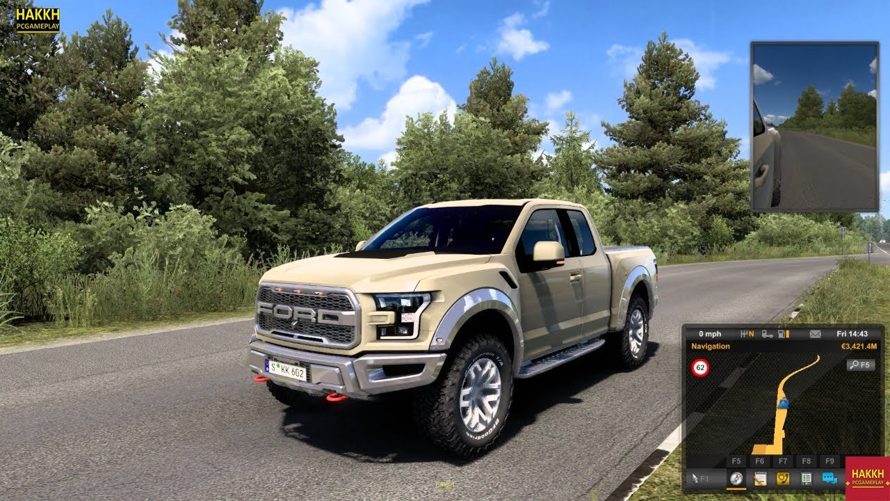 ETS2 1.46 Mods |Car Mod| - Drive into a Village of Ford F-150 Raptor ...