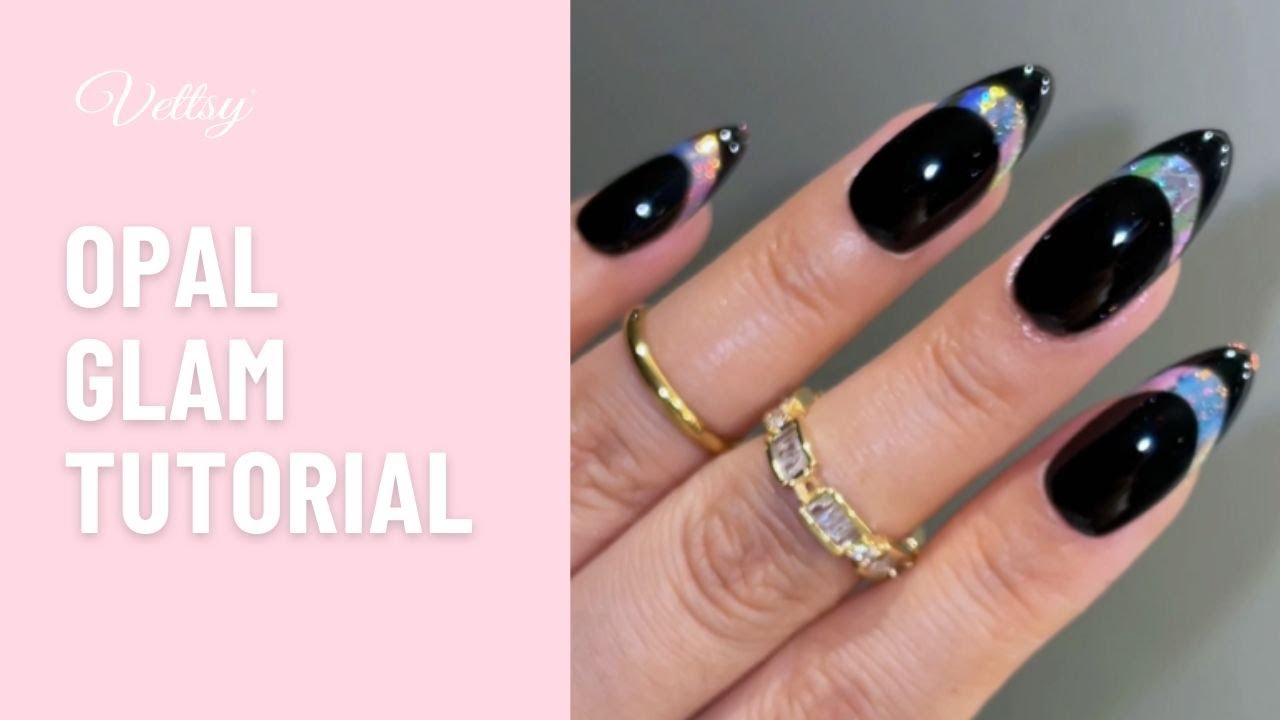 Vettsy Neon Opal Flakes Nail Set Step by Step Tutorial - YouTube
