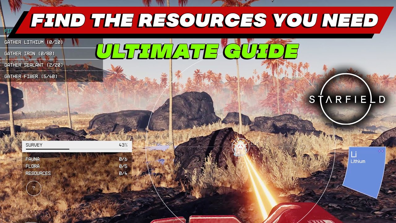 Best WAY TO Get ALL RESOURCES You NEED in STARFIELD - Ultimate Resurces ...