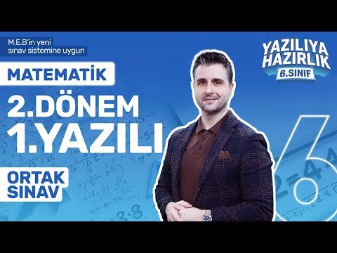 KİM 100 İSTER? 6. Sınıf Matematik 2. Dönem 1. Yazılıya Hazırlık 2024-2025 Taktikler, Full Tekrar