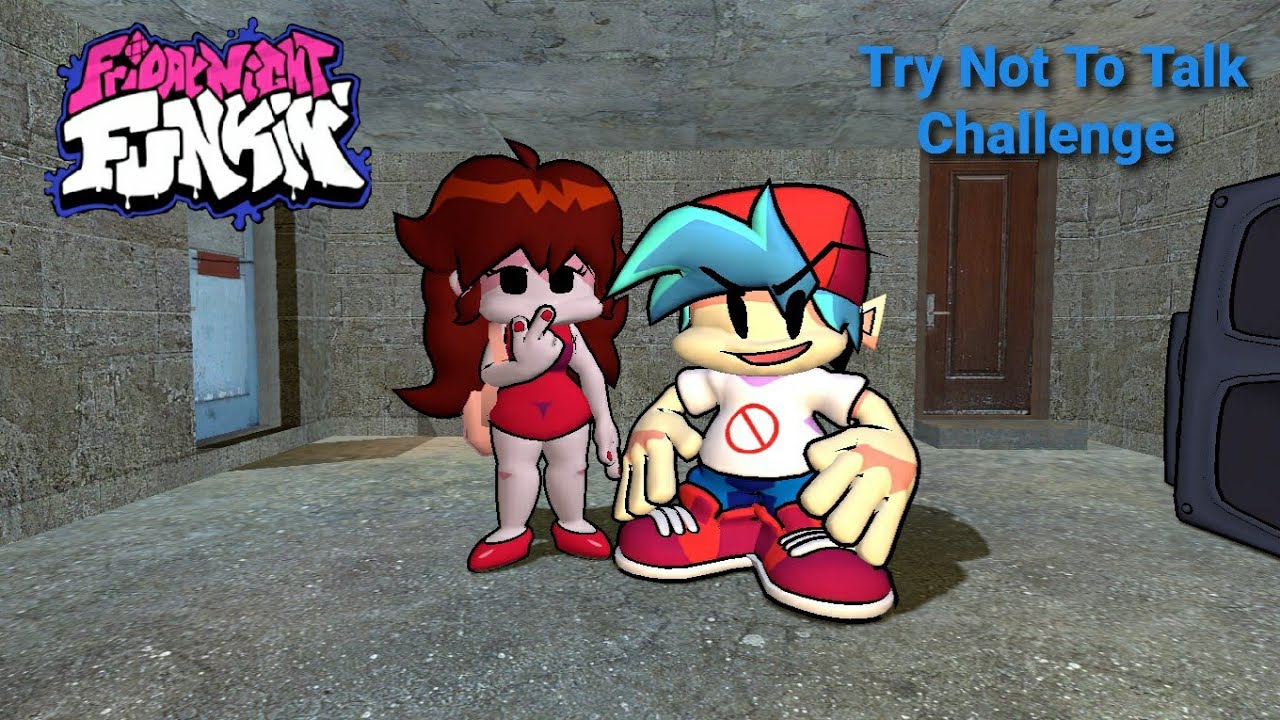 Friday Night Funkin: Try Not To Talk Challenge - YouTube