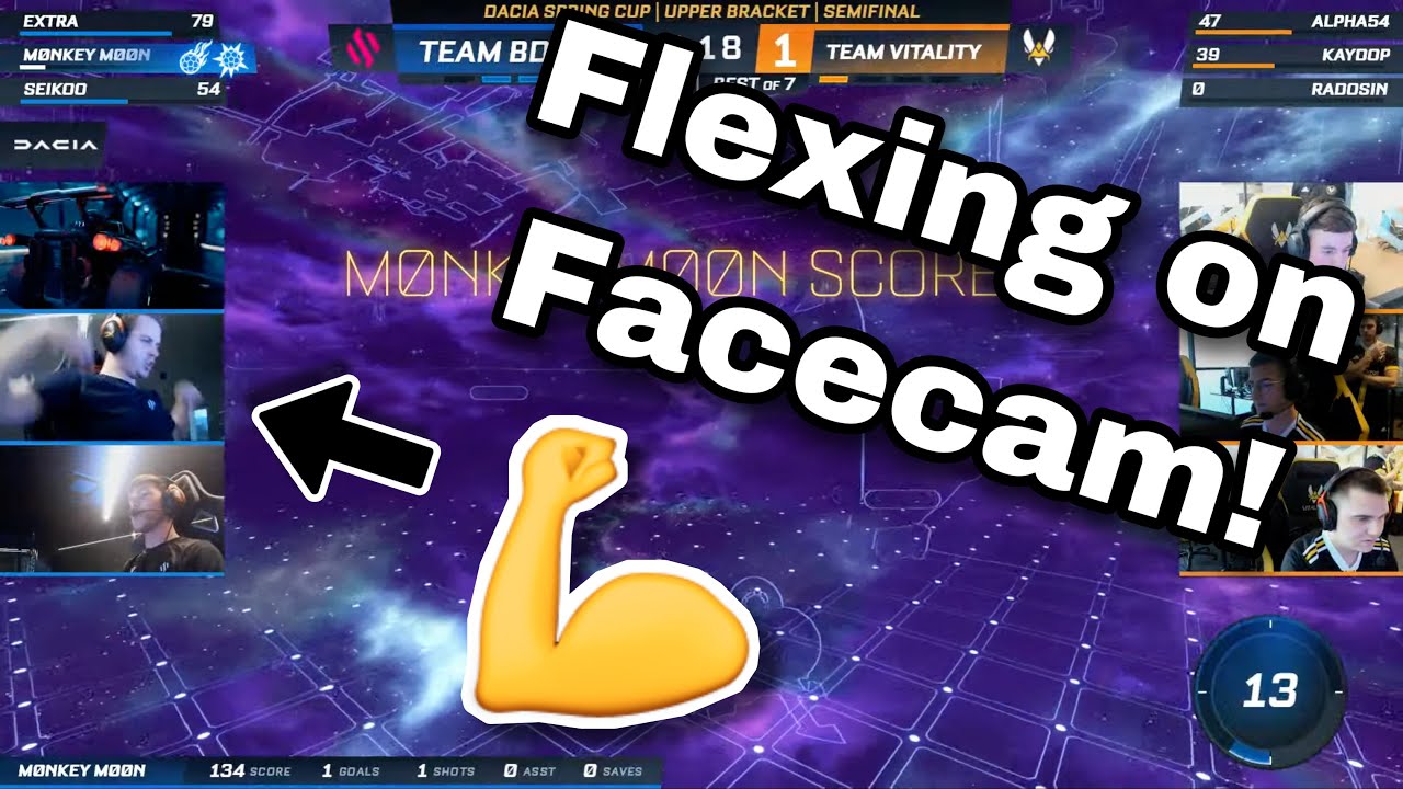Monkey Moon FLEXING on FACECAM after this INCREDIBLE SHOT! - RLCS 2021 ...