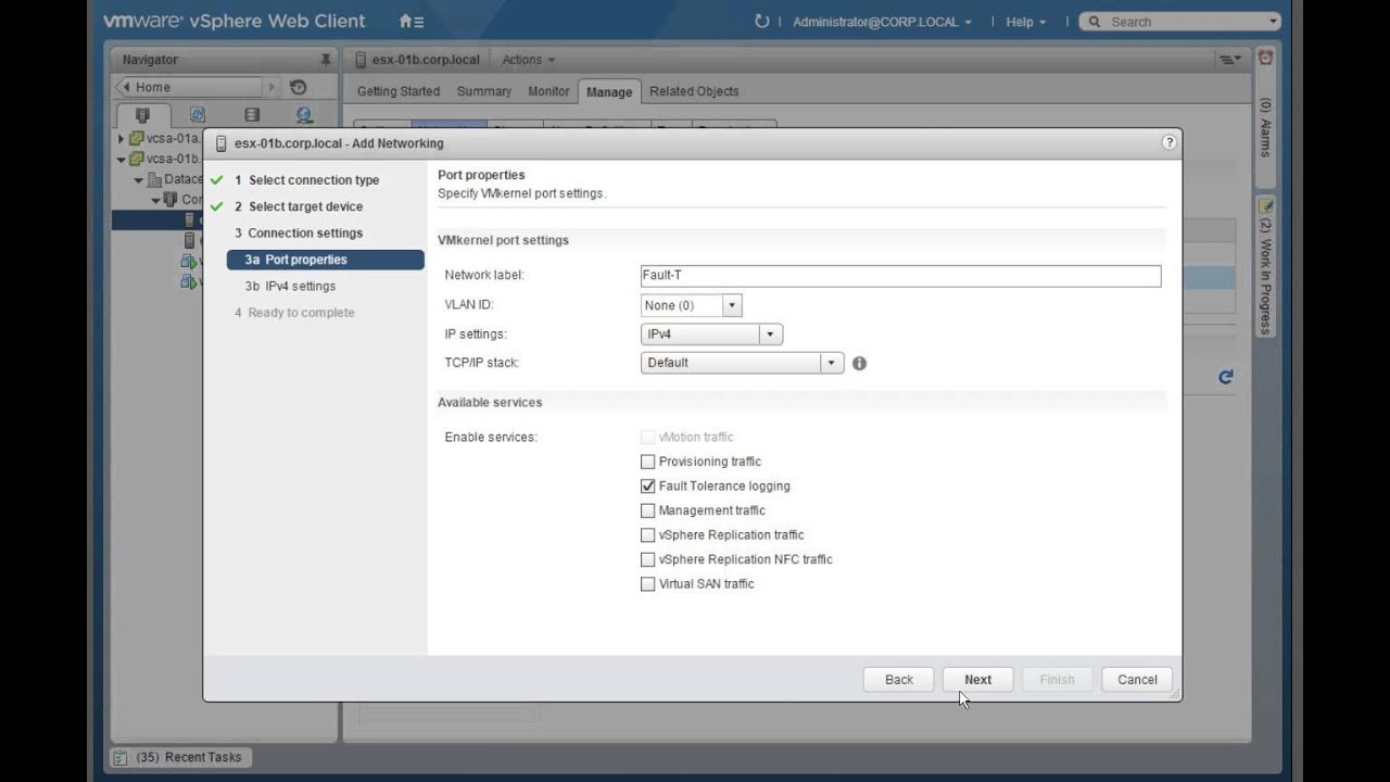 Configuring a vSwitch with a VMkernel Port Group for vMotion - YouTube