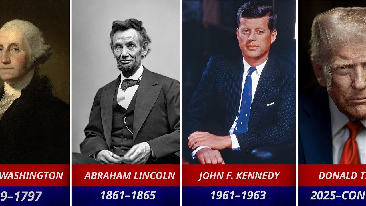 The Evolution of U.S. Presidents | Complete Power Timeline 1789-2025 ...