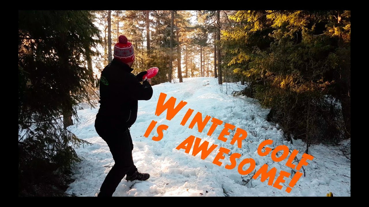 Winter disc golf is awesome - YouTube