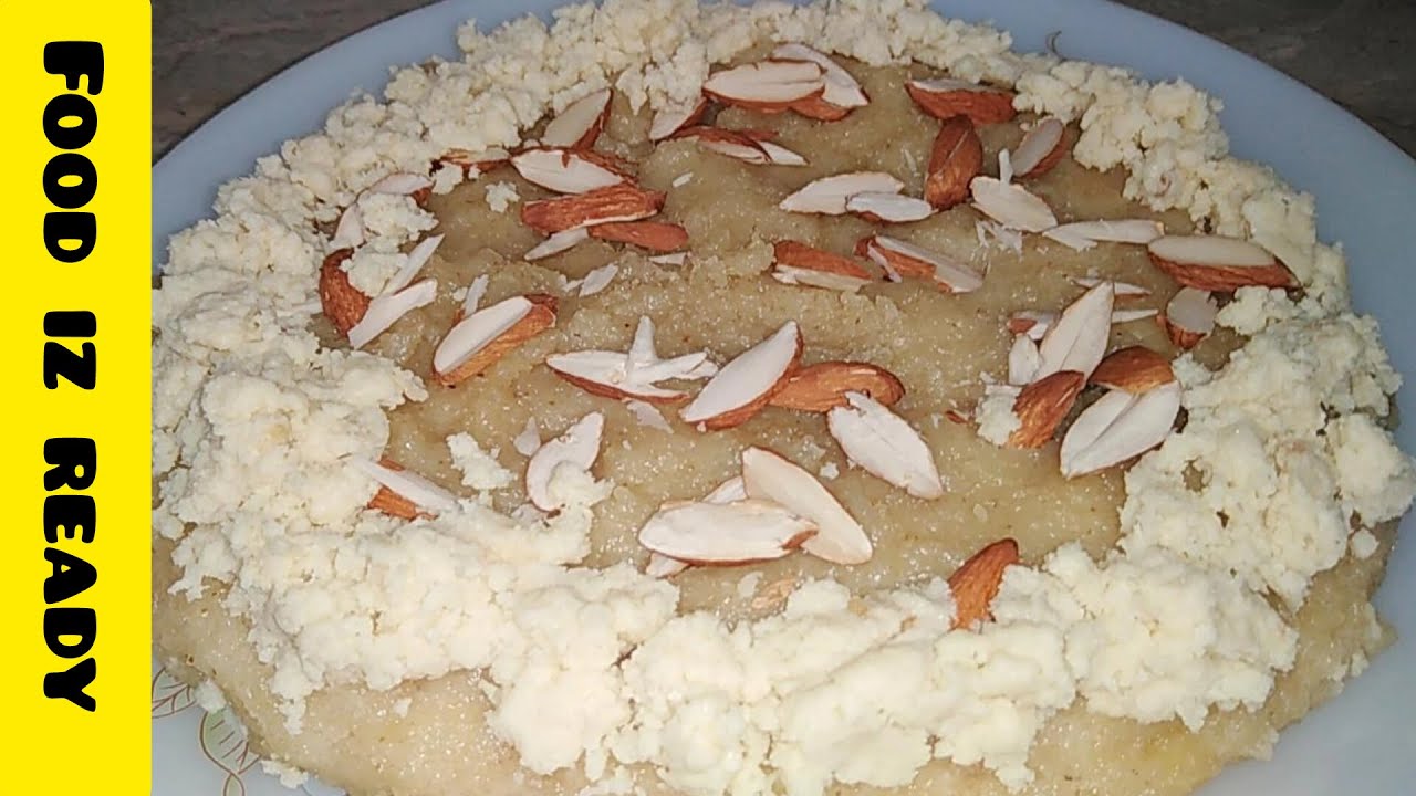 Badam ka halwa | Almond halwa | dessert for eid | Food iz ready | - YouTube
