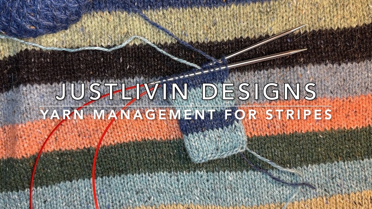 Yarn Management for Two Color Stripes - YouTube